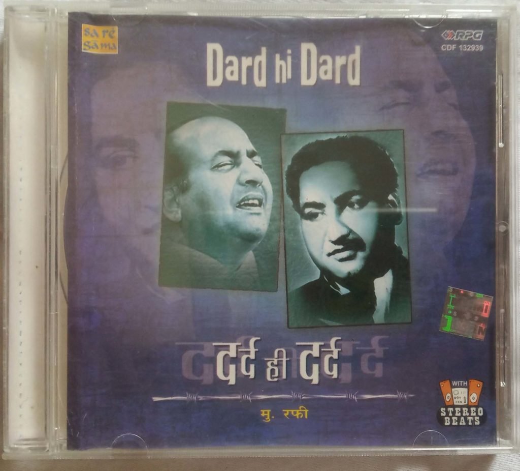 Dard Hi Dard Mohd. Rafi Hindi Audio CD - Tamil Audio CDs, Hindi Audio ...