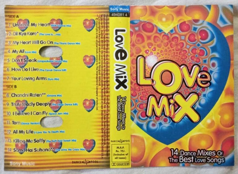 Love Mix Audio Cassette - Tamil Audio CDs, Hindi Audio CDs, Tamil Vinyl ...