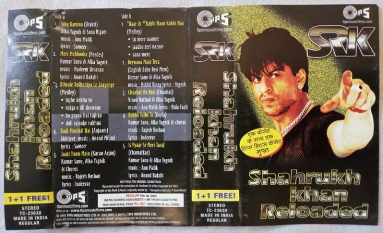 SRK Shahrukh Khan Reloaded Hindi Audio Cassette - Tamil Audio CDs ...